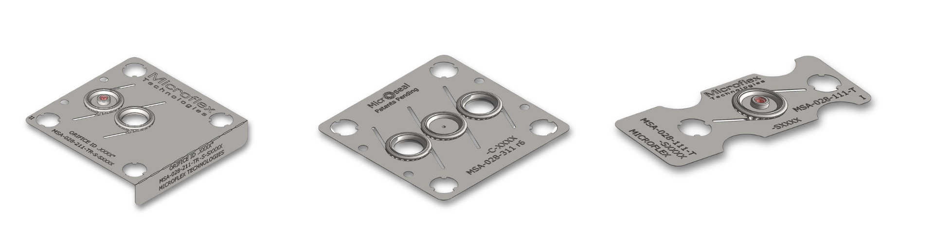 1.125" Substrate Assemblies, K1s style, 316L SS